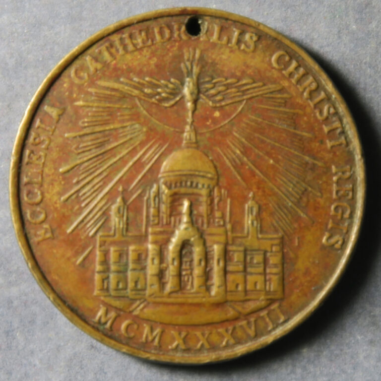 Liverpool Metropolitan Cathedral Crypt service 31 Oct 1937 - depicts ...