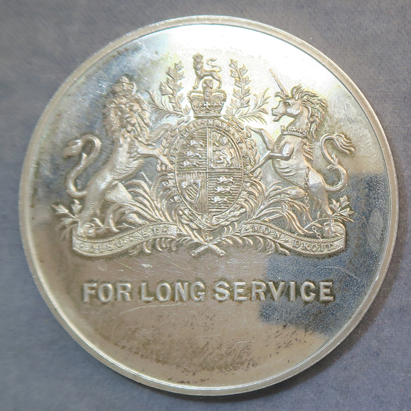 Royal Opera House silver Long Service Medal 57.5mm 76.1g - Simmons Gallery
