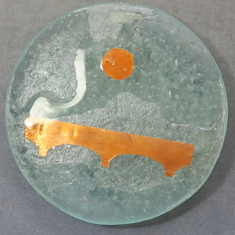 FIDEM XXXI Tampere Finland cast glass medal 2010 USA Delegation Polly ...